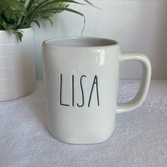 Rae Dunn | Dining | Rae Dunn Cream Mug With Lisa Text | Poshmark